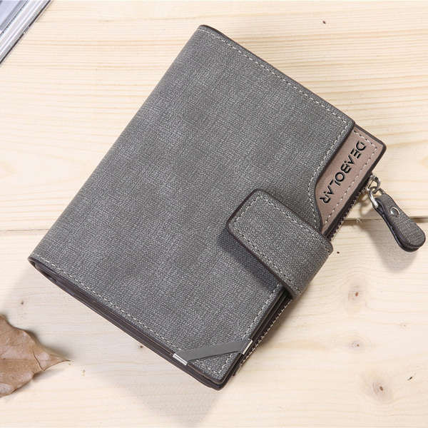 beg duit dompet beg duit lelaki Dompet lelaki, kapasiti besar pendek ...