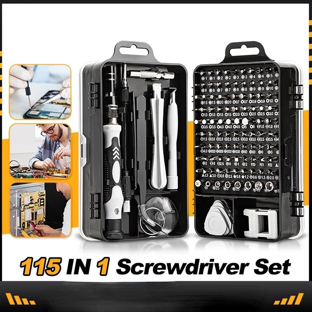 115 in 1 Screwdriver Set Repair Tool Kit Multifunction Tool Precision Screwdriver Kit ...