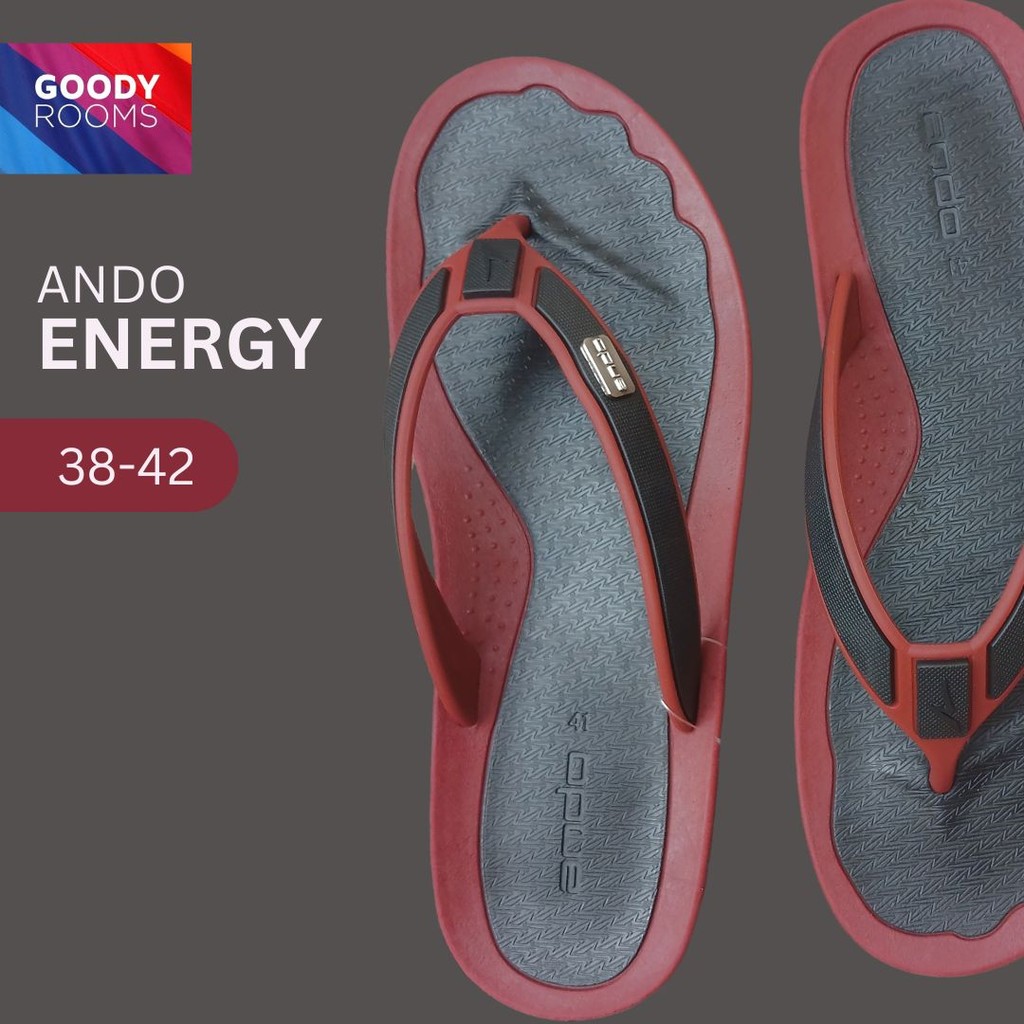 Ando Energy Men's Flip-flops 38 39 40 41 42 | Shopee Malaysia