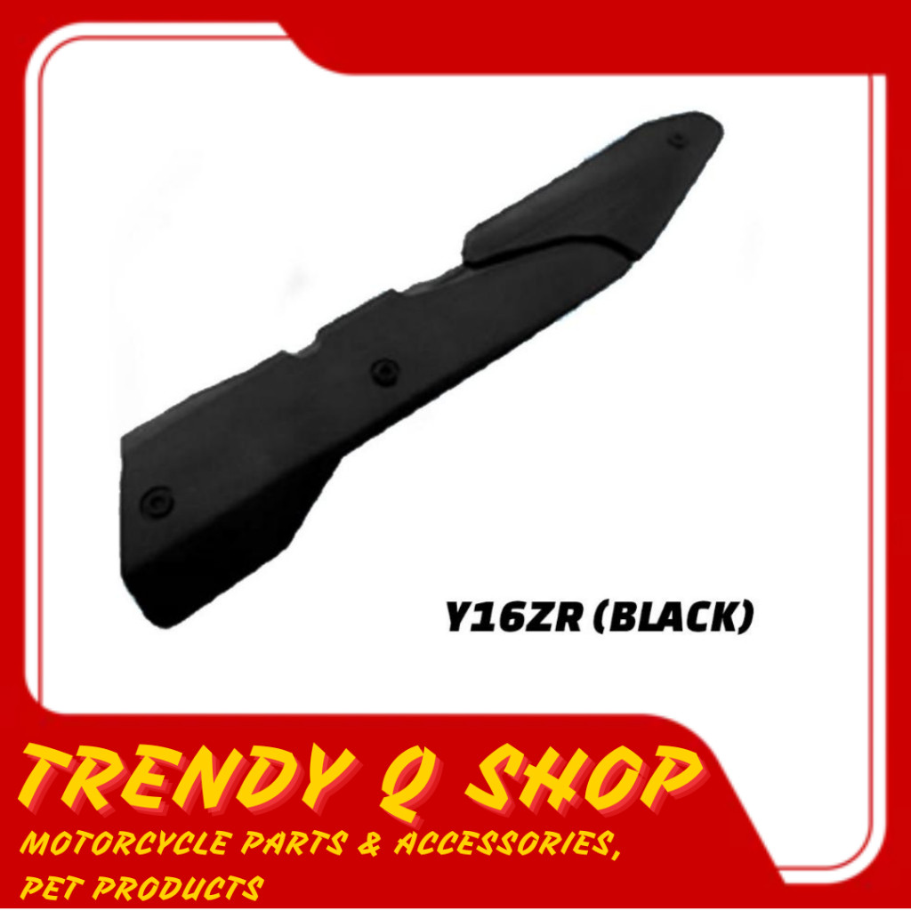 MOTOR EXHAUST COVER CAP CARBON (Y16ZR (BLACK)Y15ZR (BLACK)RS150 (BLACK ...