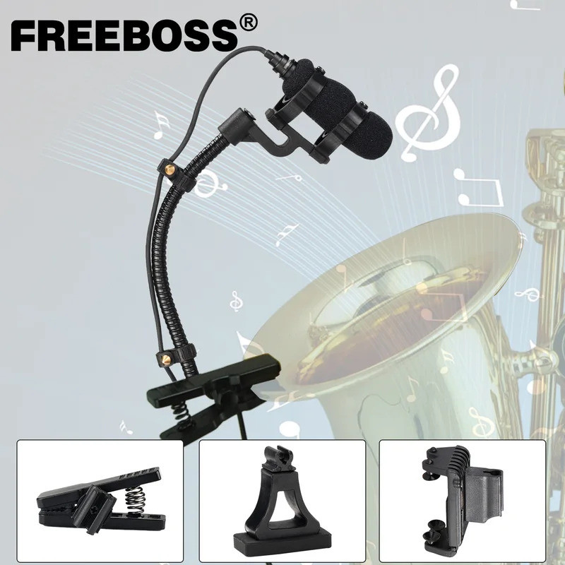 3.5mm 3 Pin 4 PIN Wind Instrument Saxophone Microphone Portable ...