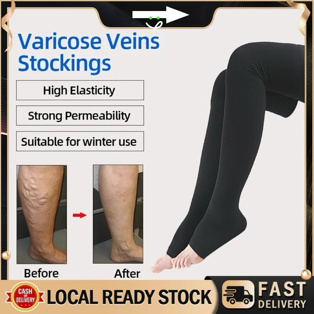 Compression stockings Tall compression varicose vein stockings Blood ...