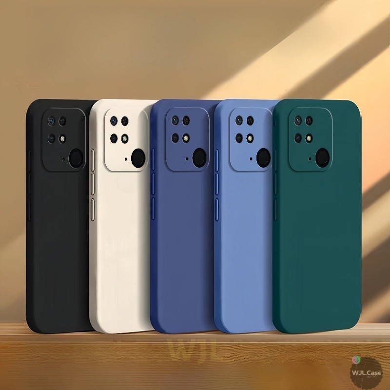 Redmi 10C Casing Simple candy color silicone mobile phone soft case YT ...