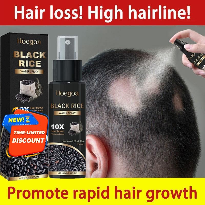 100ml Rice Water Hair Growth Spray with Ginseng & Sesame | Soothe Itchy ...