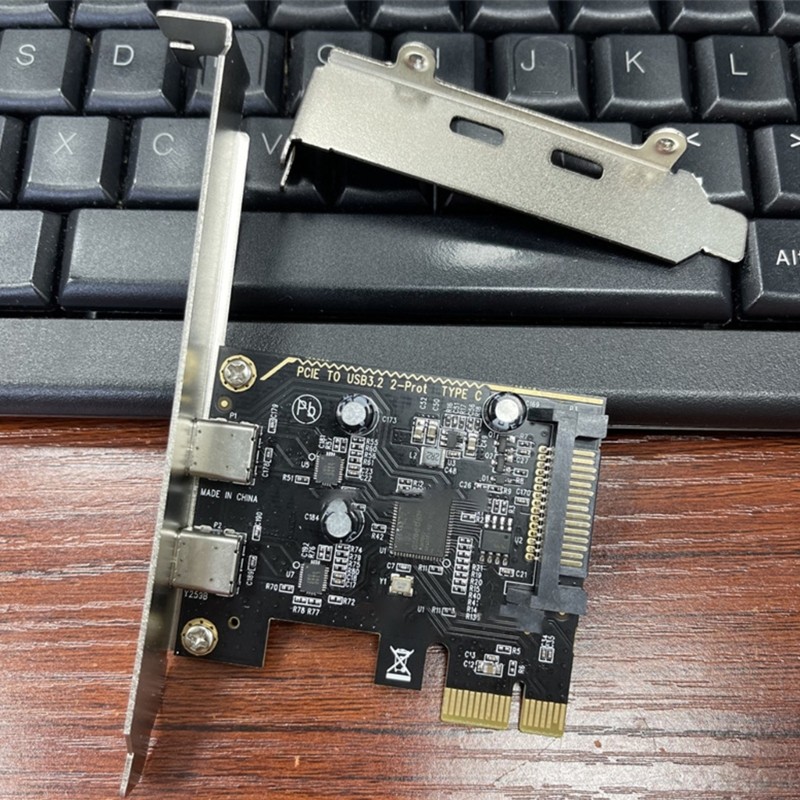 TEN Highly Speed PCIe to 2 Port Expansion Card with Low-profile ...