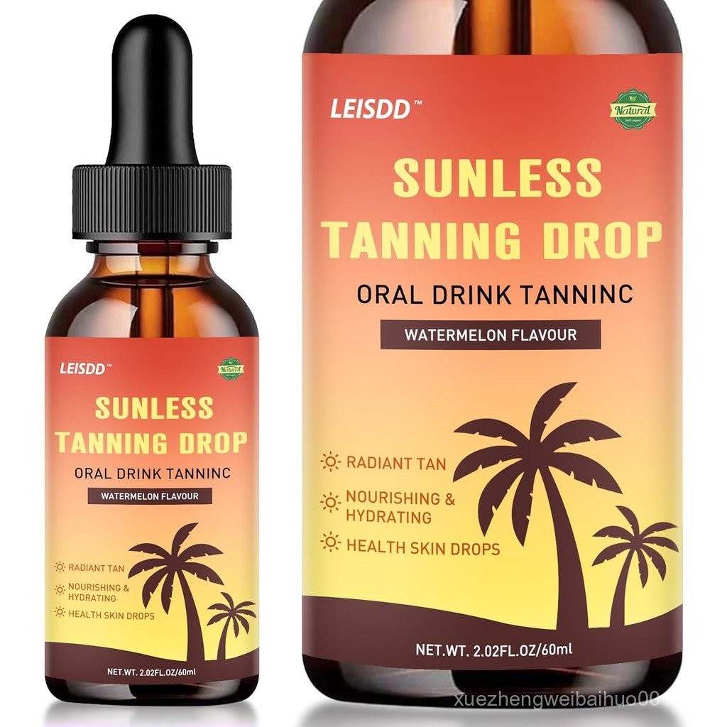 Drinkable Sunless Tanning Drops,Oral Tanning Formula for Natural ...