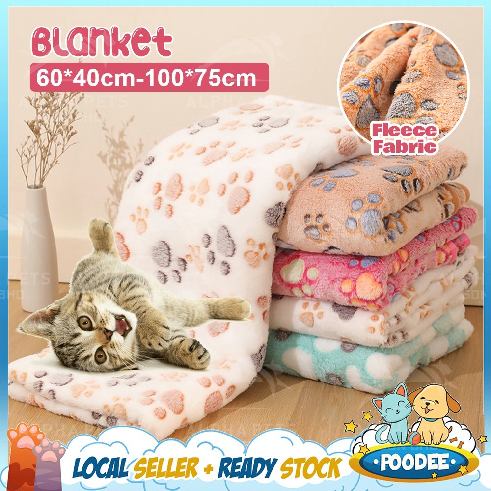 POODEE Pet Bed Blanket Comfy Soft Large Plush Fluffy Sleeping Mat Cat ...