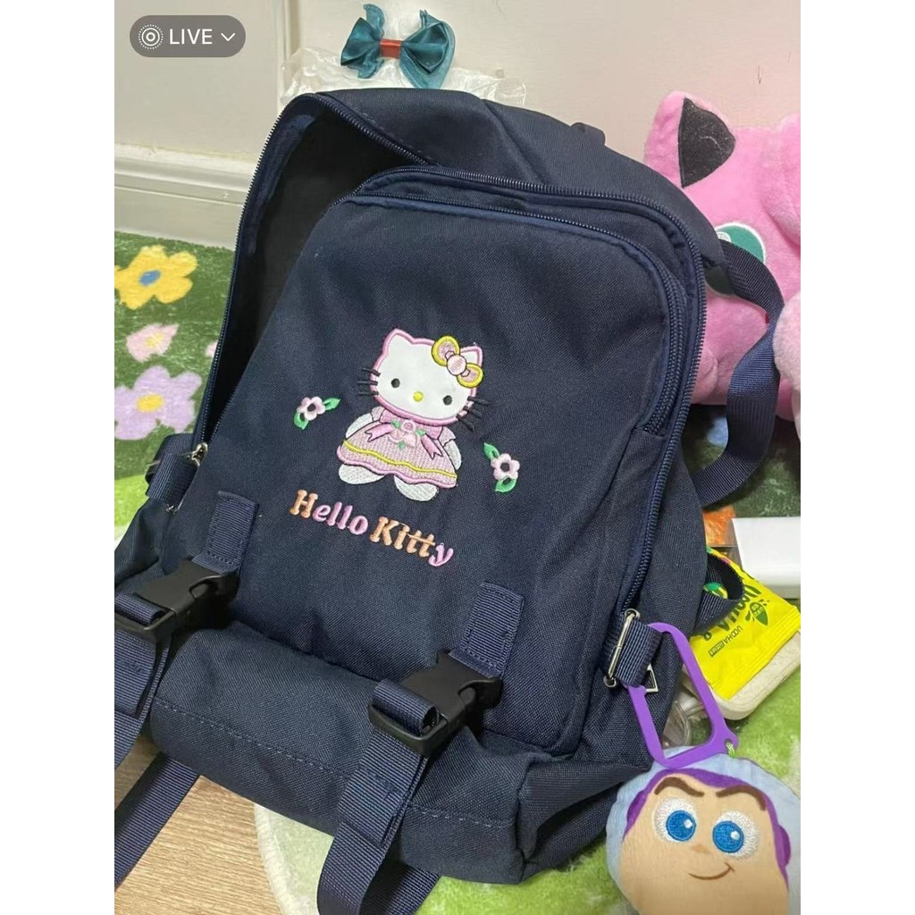 Beg sekolah Hello Kitty kartun all-match comel sekolah menengah rendah ...