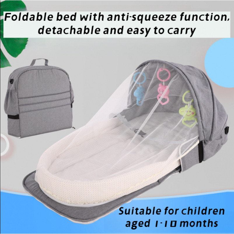 Baby Travel Cradle Portable Cradle Baby Co-sleeper with Mosquito Net ...