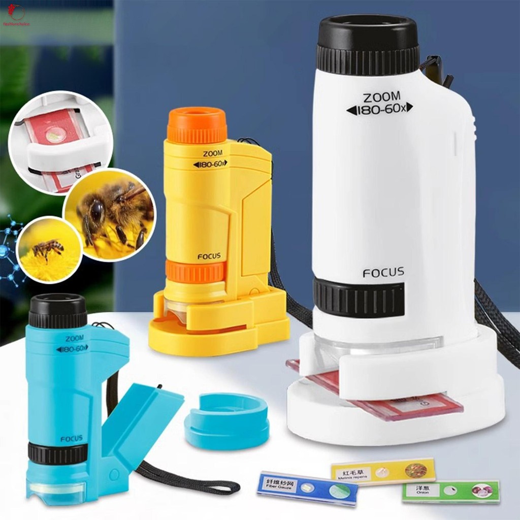 Mini Handheld Microscope for Kids Outdoor Science Exploration ...