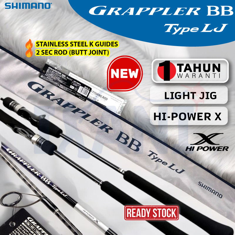 SHIMANO GRAPPLER BB TYPE LJ LIGHT JIGGING ROD Joran JIGGING utk OCEA JIGGER OCEA CONQUEST ...