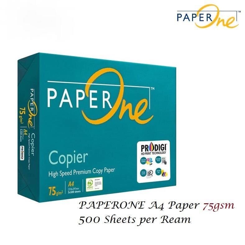 PaperONE A4 Paper High Speed Premium Copy Paper - 75gsm - 500 sheets | Shopee Malaysia