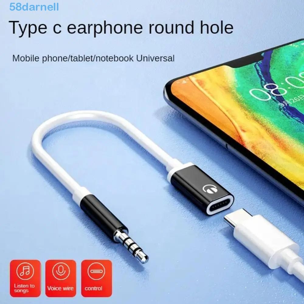 DARNELL 3.5mm Male Type-c Female Converter, 3.5mm Male Headphone ...