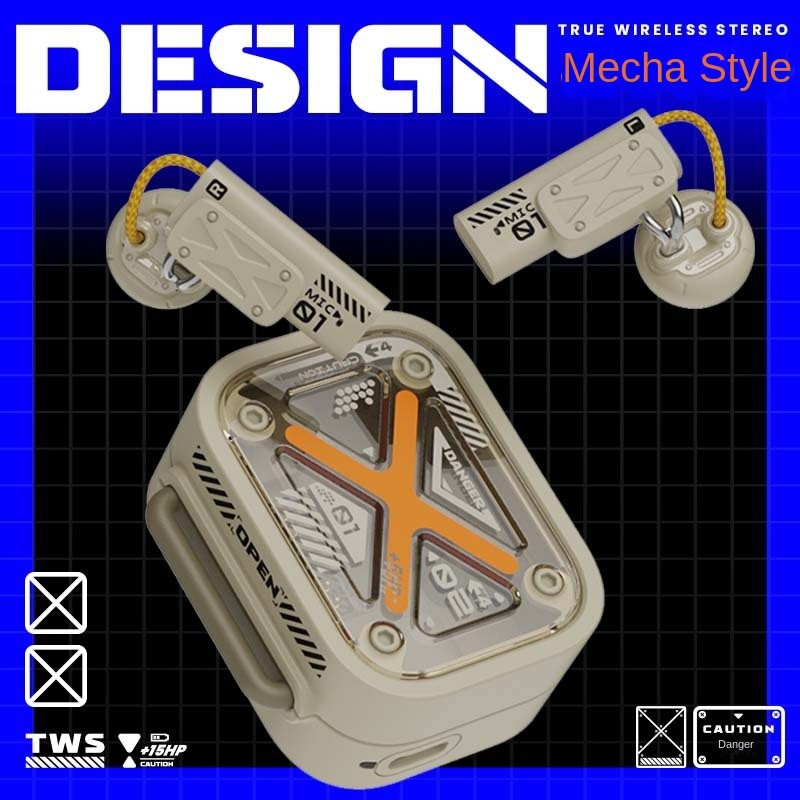 X-men Wireless Bluetooth Headset Space Mecha Transparent Compartment In ...