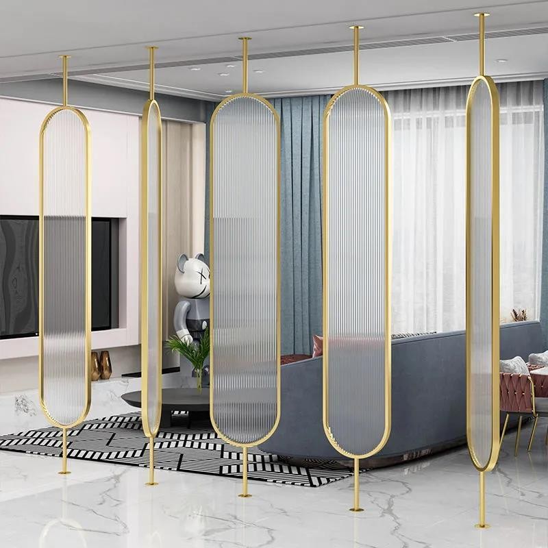 Light Luxury Iron Partition Screen Influencer Partition Long Rainbow ...