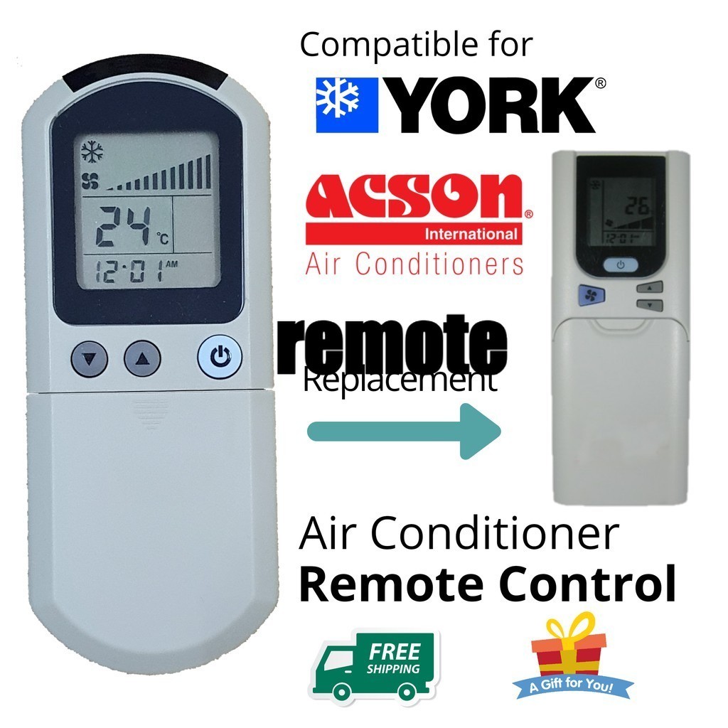 YORK Acson York MCQUAY G4A YORK2-A Aircond Remote control | Shopee Malaysia