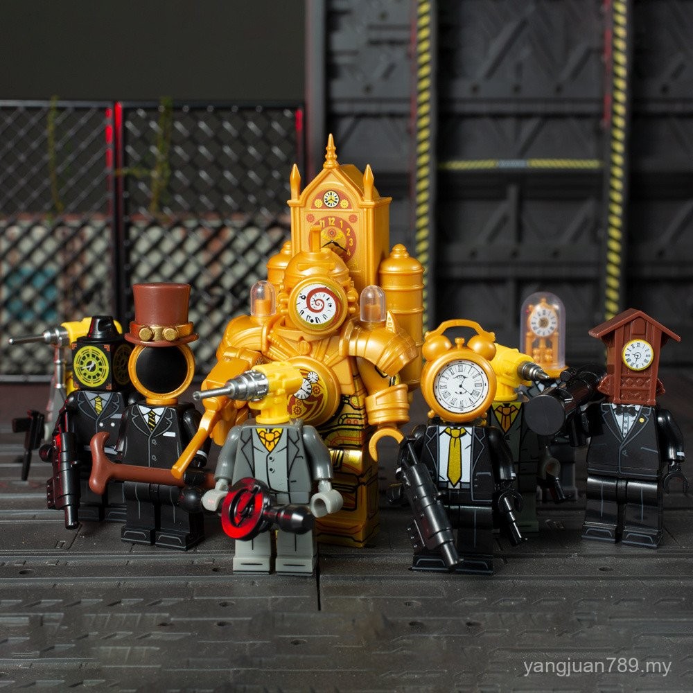 Compatible Lego Toilet Man Monitor Golden Titan Giant Clock Queen ...