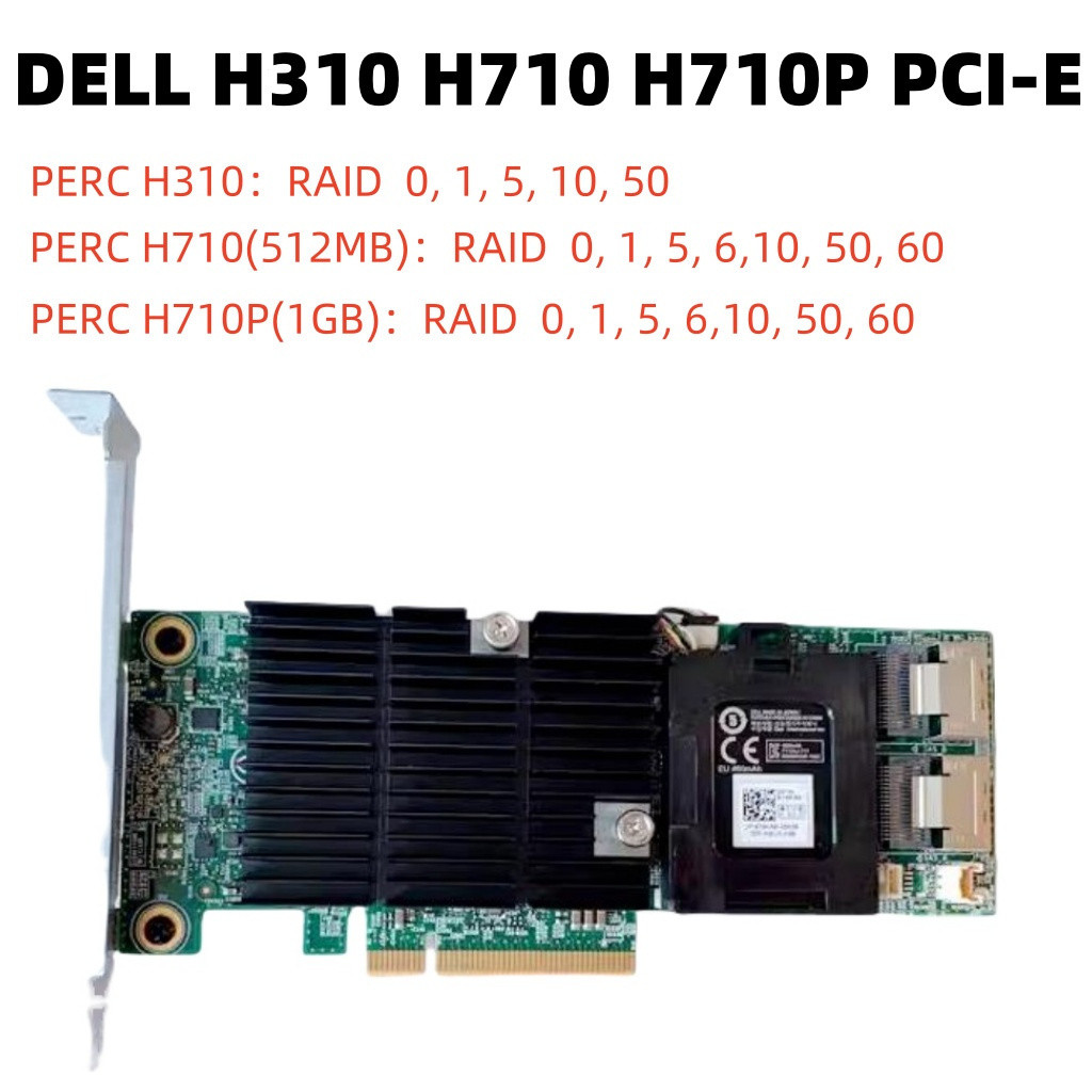 Dell PERC H310 H710 H710P 6Gb/s SAS/SATA RAID Card PCI-E 0VM02C 017MXW ...