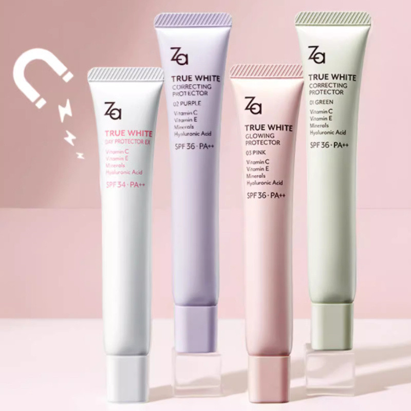 Za isolation cream hides pores and brightens skin tone za makeup primer ...