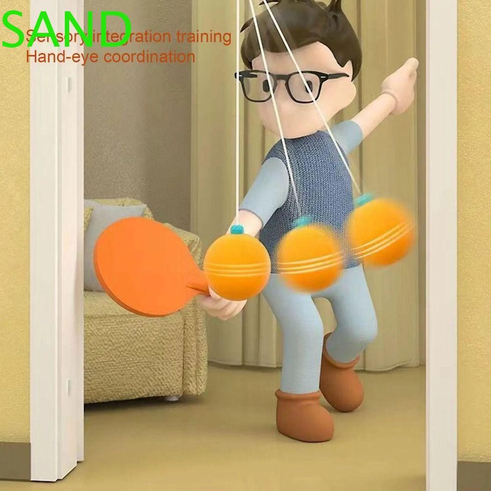 SAND Table Tennis Trainer Toy, Hanging Interaction Table Tennis Self ...