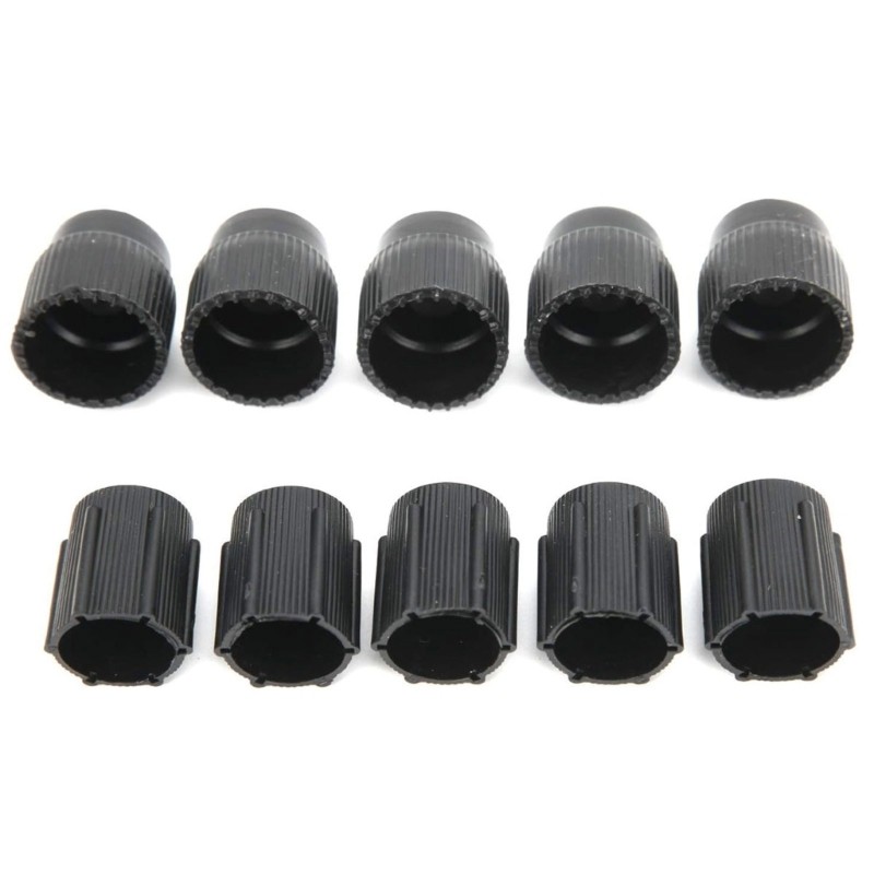 TEN 10Pcs Air Conditioning Service Charging Port Caps Auto System ...