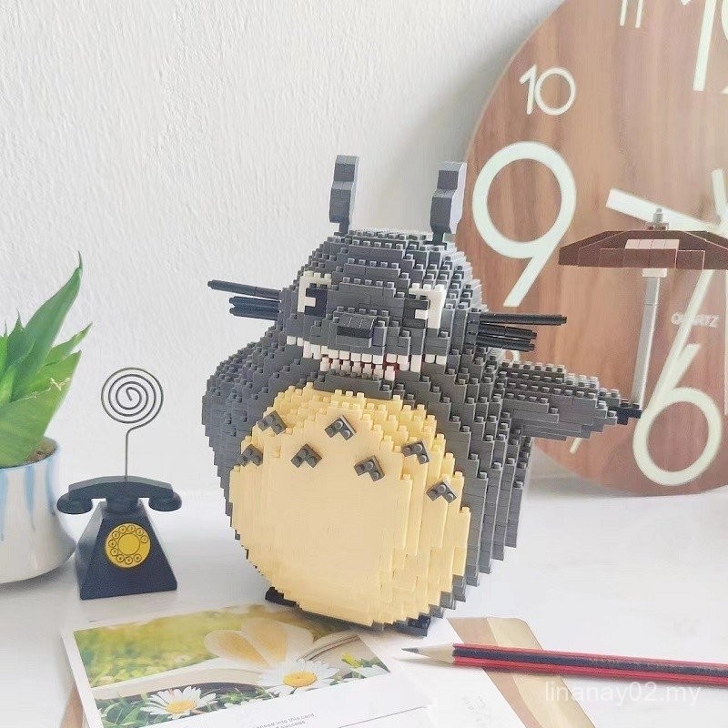 New Product Hayao Miyazaki My Neighbor Totoro Micro Building Blocks diy ...