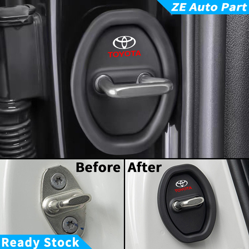 Toyota Car Door Lock Protection Cover Silicone Door Lock Shock Absorber ...