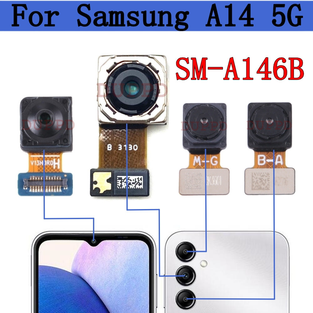 Front Rear Camera For Samsung Galaxy A14 5G SM-A146B Wide Macro Main ...
