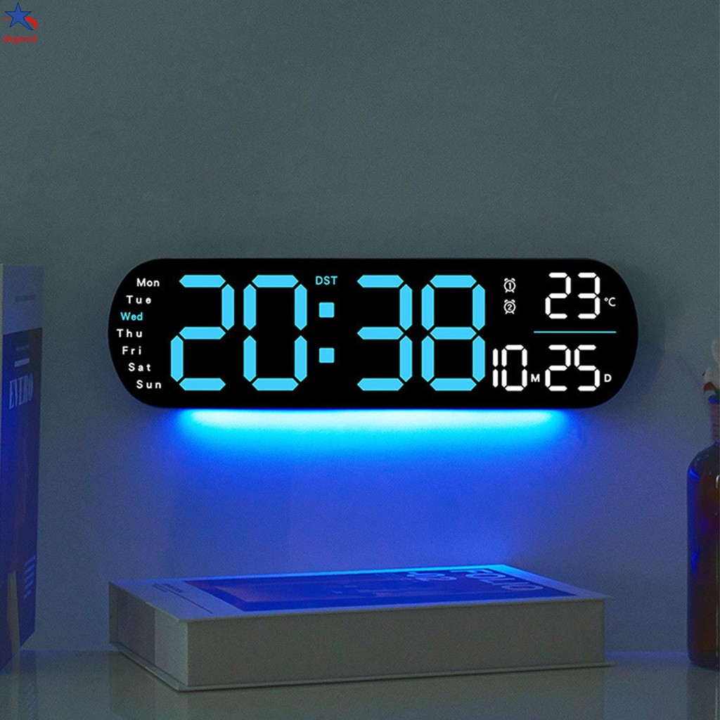 Large-Screen LED Display Desk Clock Countdown Dimmer Large Clock ...