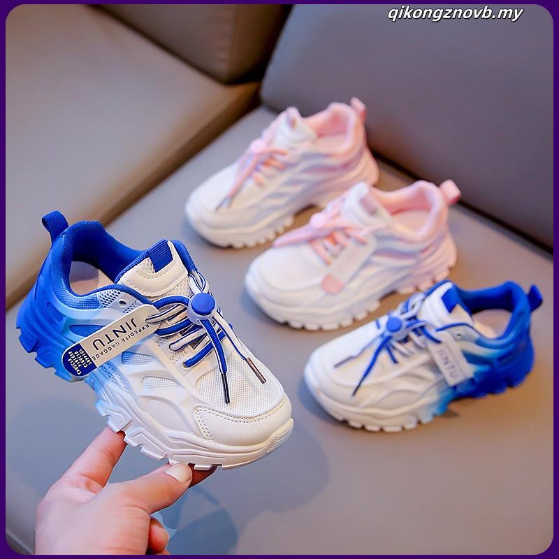 2 Colors Children's Mesh Shoes Sports Running Shoes For 5-18 Years Old Girls 2023 New Korean ...