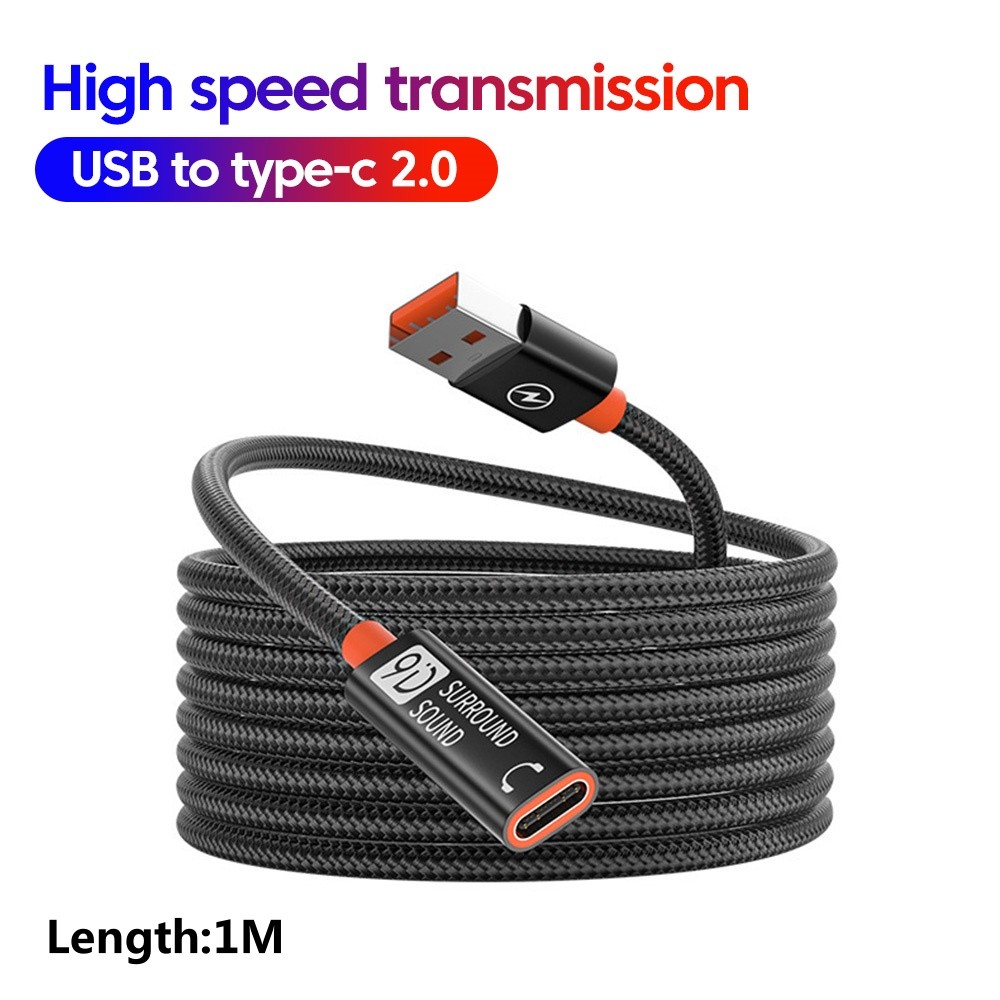 USB 2.0 To TYPE C Data Cable Adapter Extension Cable For Mobile Phone ...