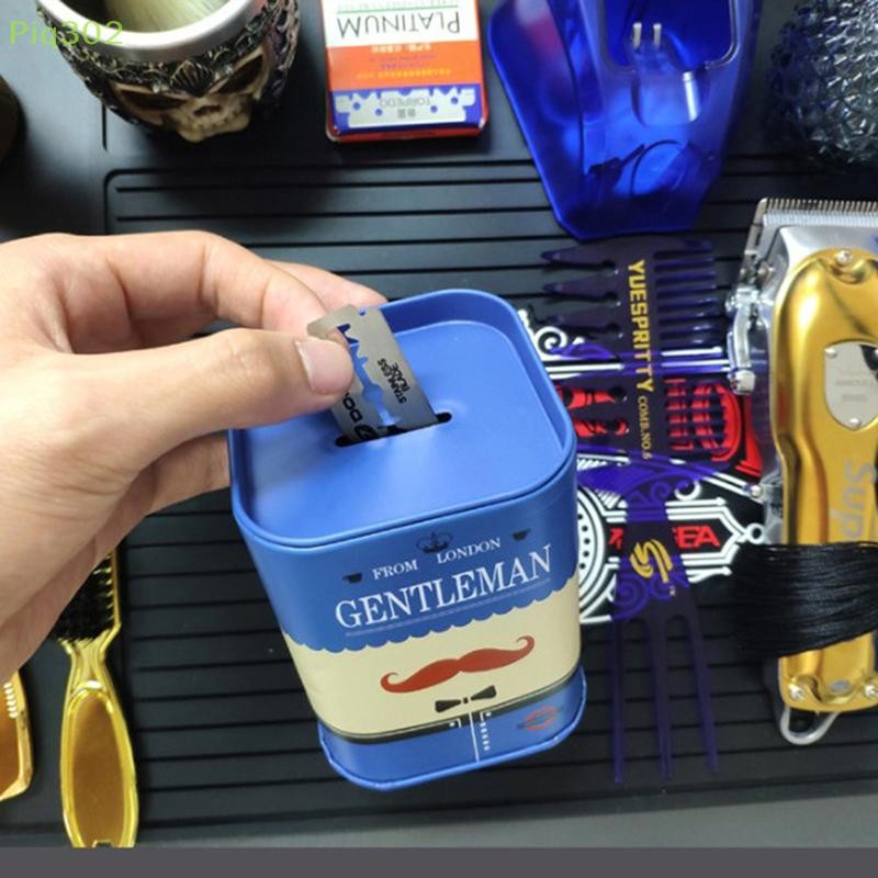 Piq302 Barbershop Blade Disposal Case Safe Storage Bank Razor Safe ...