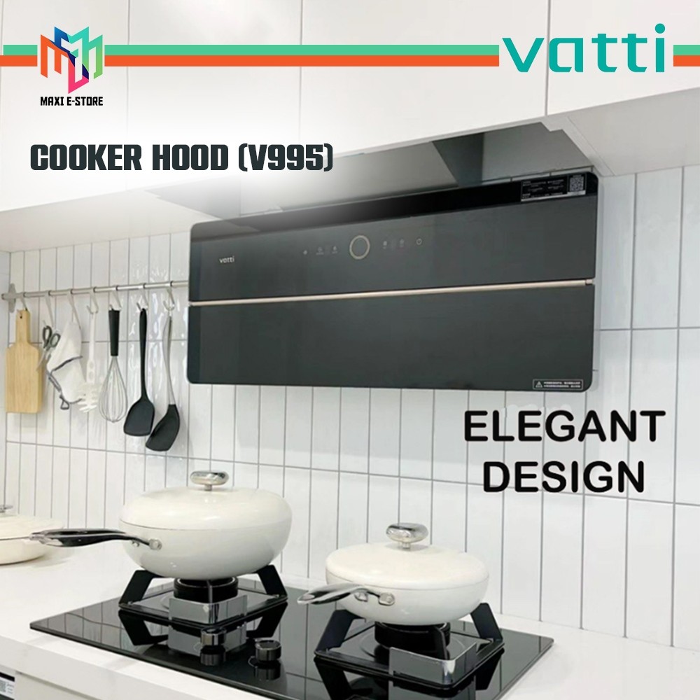 Vatti V995 Cooker Hood 2050m3/h 450Pa Slim | Shopee Malaysia