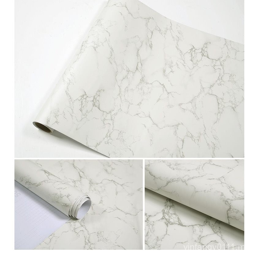 Thick Matte Marble Pattern Self-Adhesive Sticker Kitchen Countertop ...