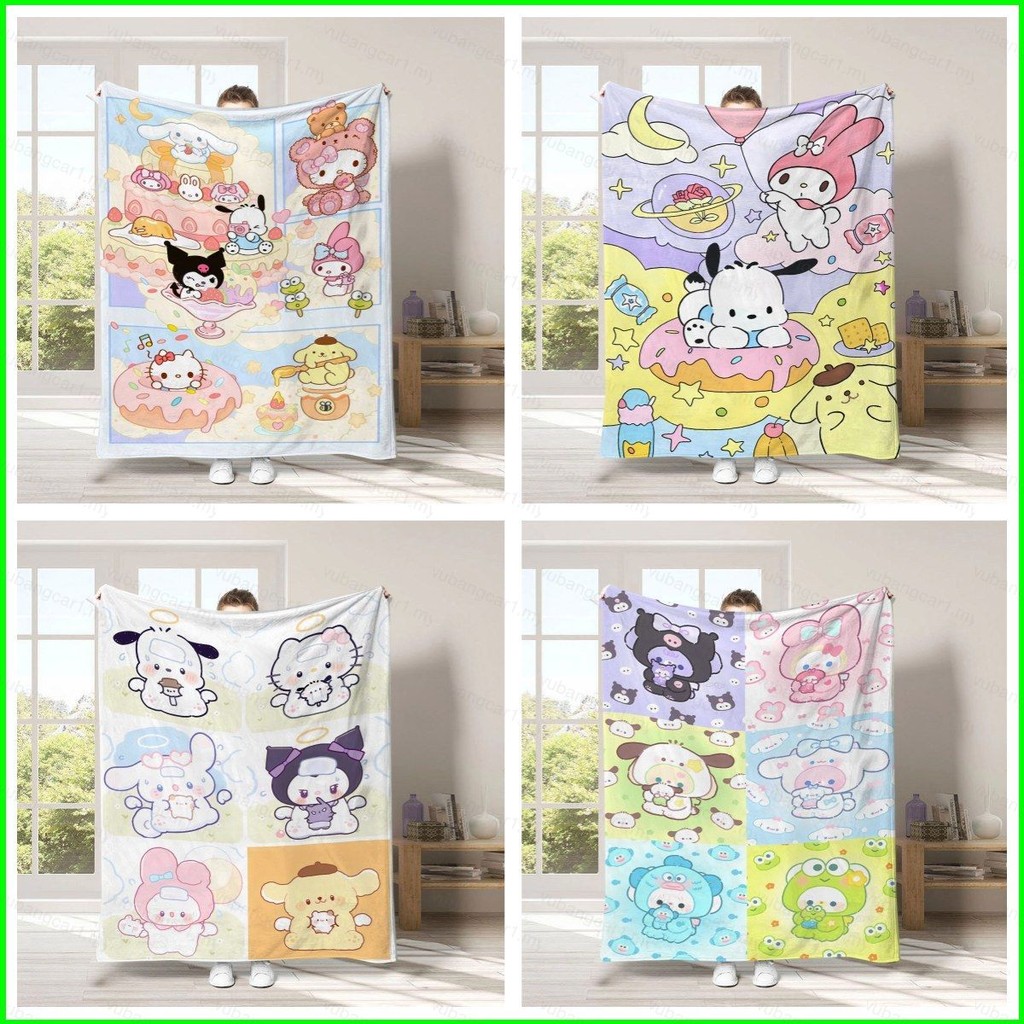 YB Sanrio Hello Kitty My Melody Cartoon Blanket Home Bedroom Office ...