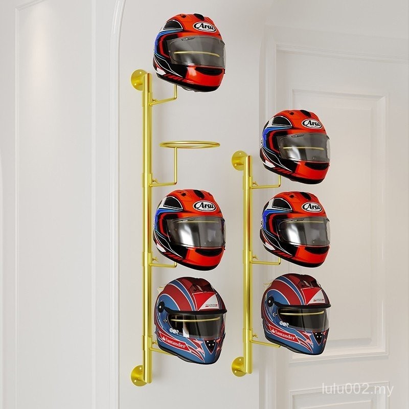 Motorcycle Helmet Display Rack Hat Helmet Wall Hanging Men Women Helmet ...