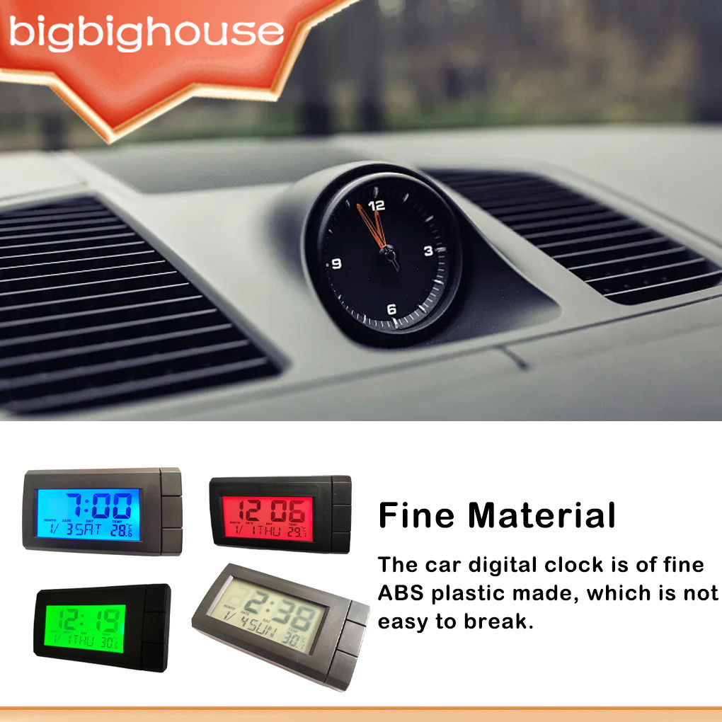 1/2/3 ABS Car Digital Clock Date Display Replacement Rectangular Self ...