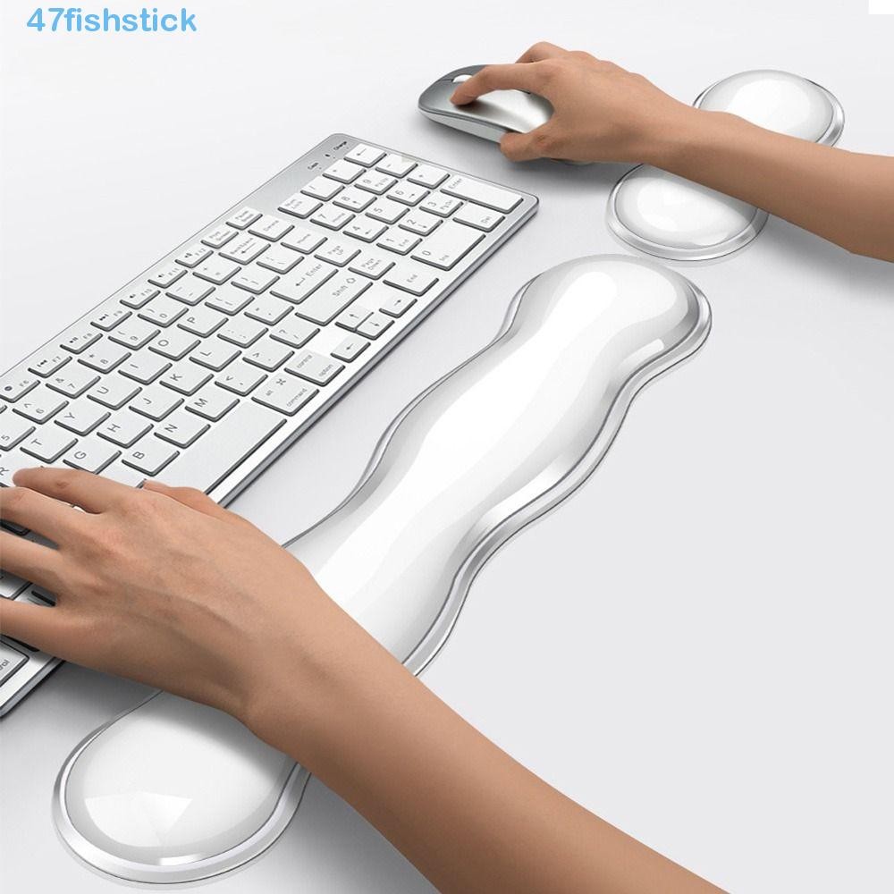 FISHSTICK Gel Wrist Rest Pad, Ergonomic Transparent Clear Mouse Wrist ...
