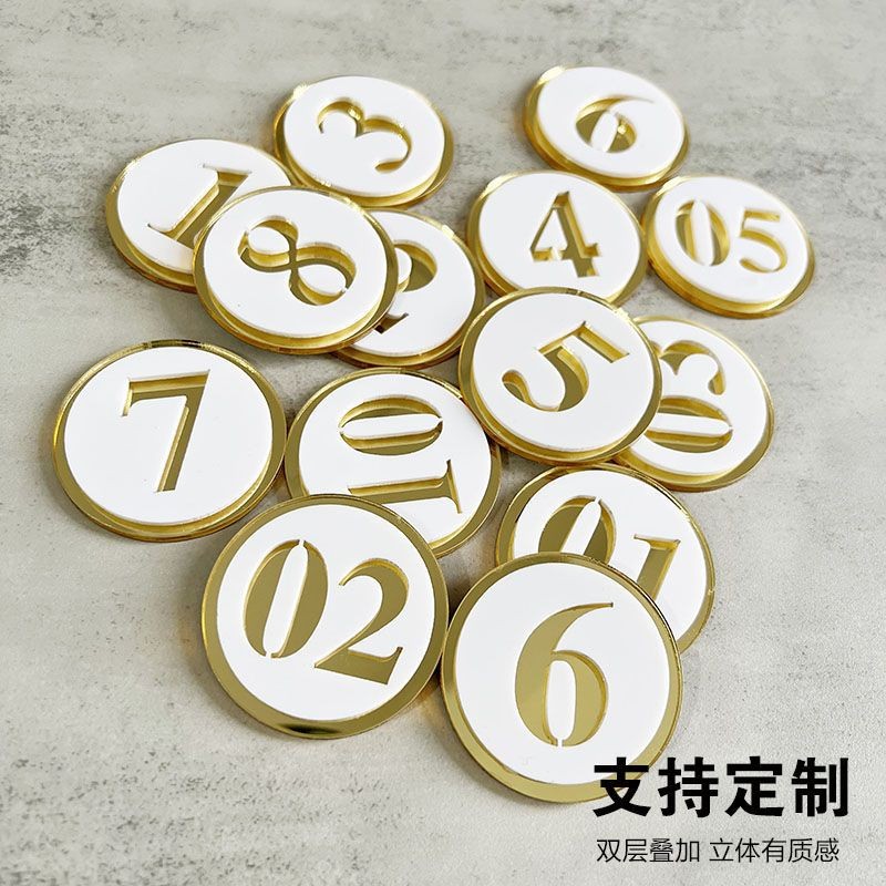 Tjj/number Sticker Number Number Sticker Acrylic Number Sticker ...