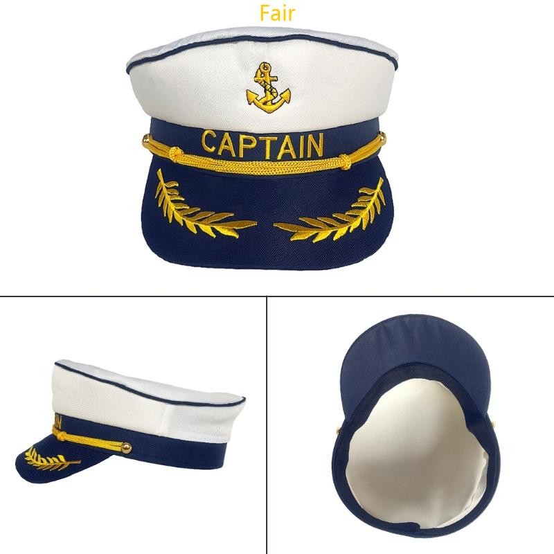 Fair Captain s Hat Adult Yacht Admiral Hats Boats Skippers Ship Sailor Captain Costume Hat Navy ...
