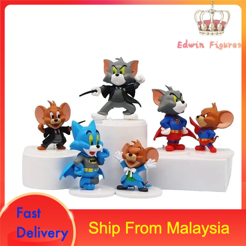 Cartoon Action Figures Tom and Jerry cat mouse PVC Cake Decorantion ...