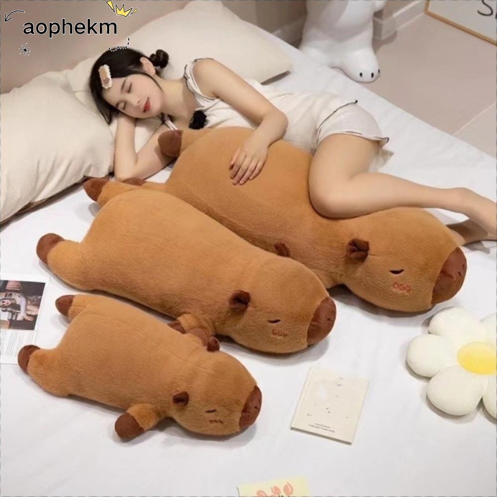 AOPHEKM 50/70/90cm Capybara Plush Toy, Stuffed Bed Hugging Body Pillow ...