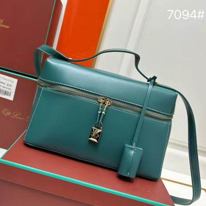 POCKET LP Lunch Box Bag Genuine Leather Cowhide Portable Shoulder ...