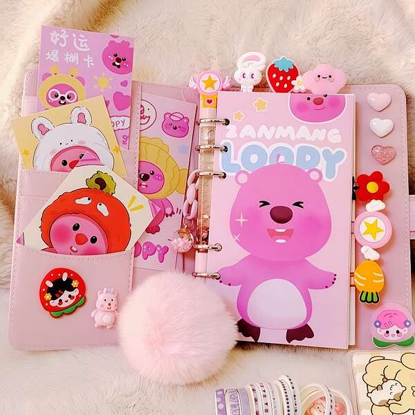 korean notebook notebook Ruby loopy Magnetic Buckle Loose-leaf Handbook ...