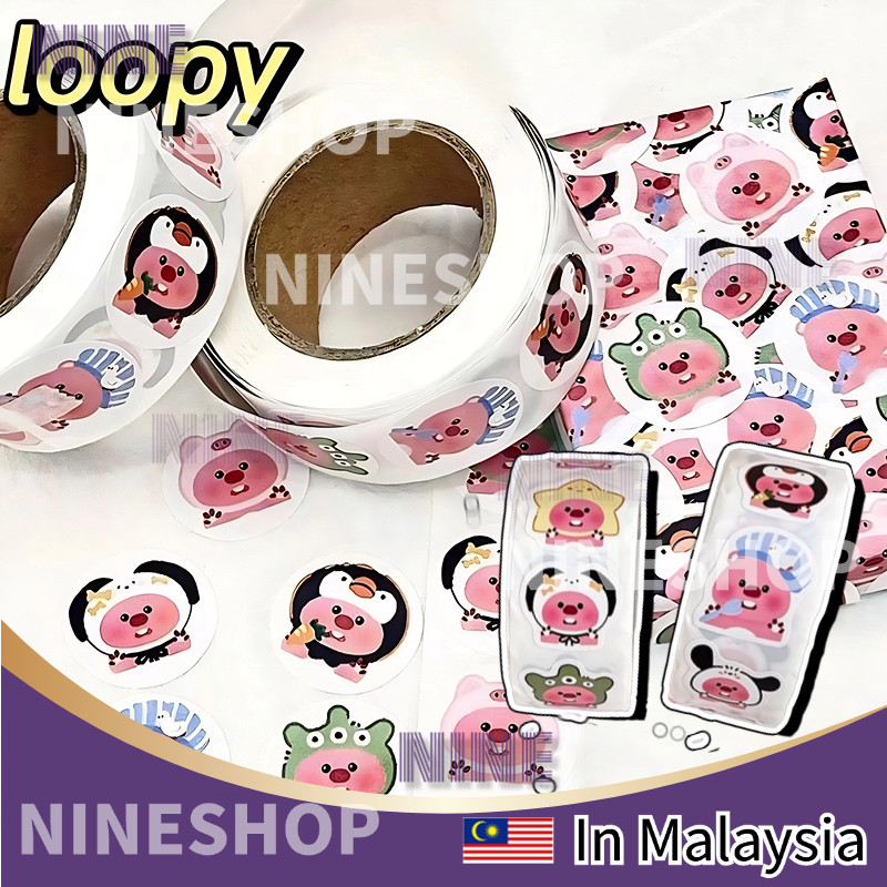 500pcs/Roll Loppy Capybara Kuromi Chiikawa Sealing Sticker Tapes ...
