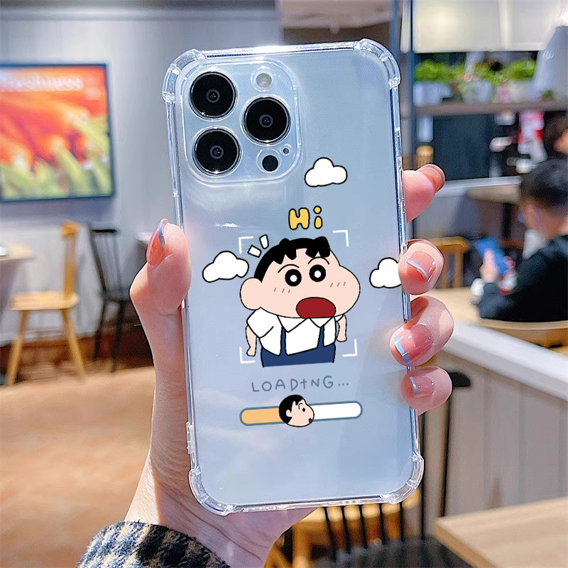 Compatible For Vivo Y20 Y20s Y91 Y95 Crayon Shin-chan saying hello Case ...