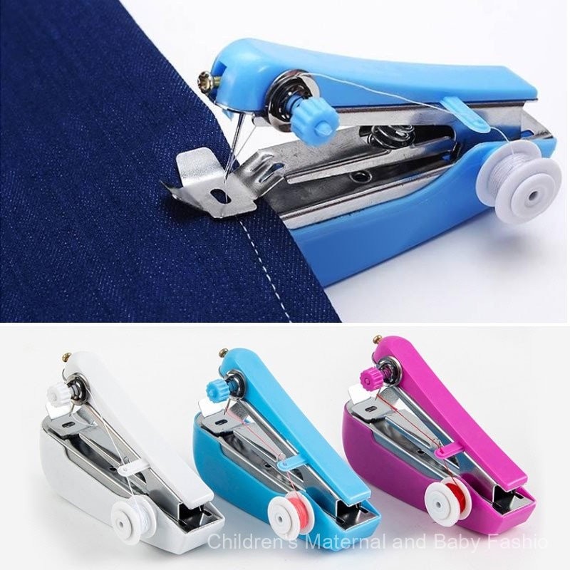 Mini Handheld Sewing Machine Quick Stitch Sew Needlework Cordless ...