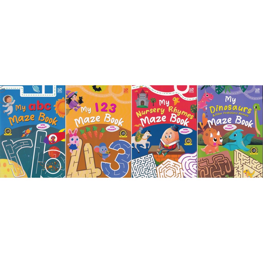 Early learning exercises MAZE BOOK - MY ABC 123 ABC NURSERY RHYMES ...