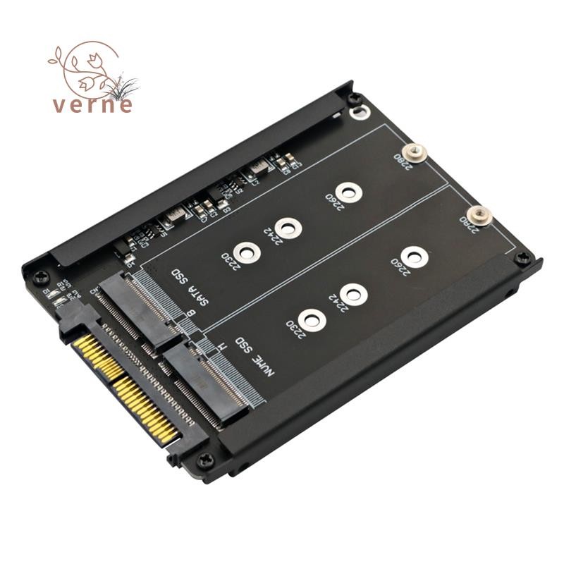SSD Adapter 2 in 1 M.2 NVME SSD and B Key/ Key SSD to SFF-8639 U.2 with ...