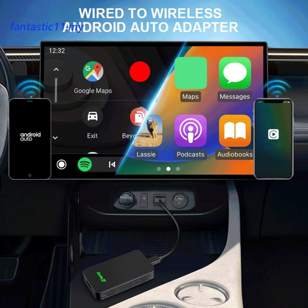Car Navigation Box Wireless AI Box for Wired Carplay Android Auto ...
